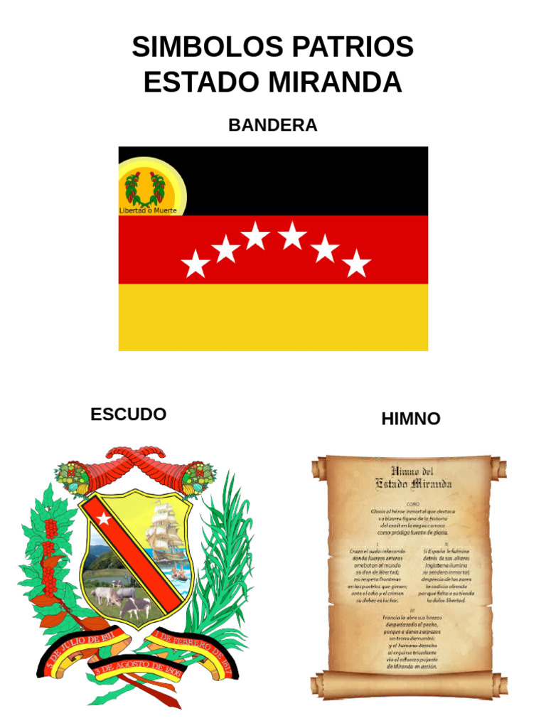 Símbolos Patrios y Naturales de Miranda | PDF