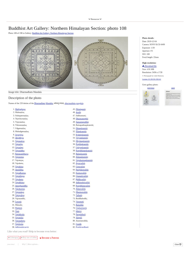 Dharmadhatu Mandala Deities List | PDF | Hindu Deities