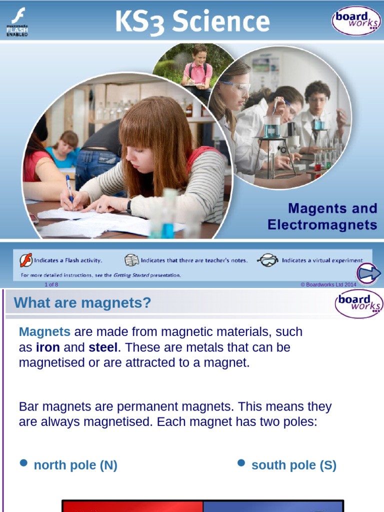 Boardworks Magnets and Electromagnets | PDF | Magnet | Magnetism