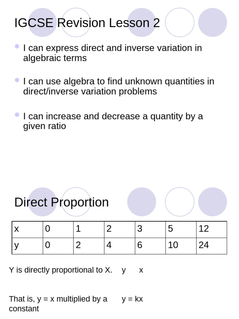IGCSE Revision Lesson 2 | PDF