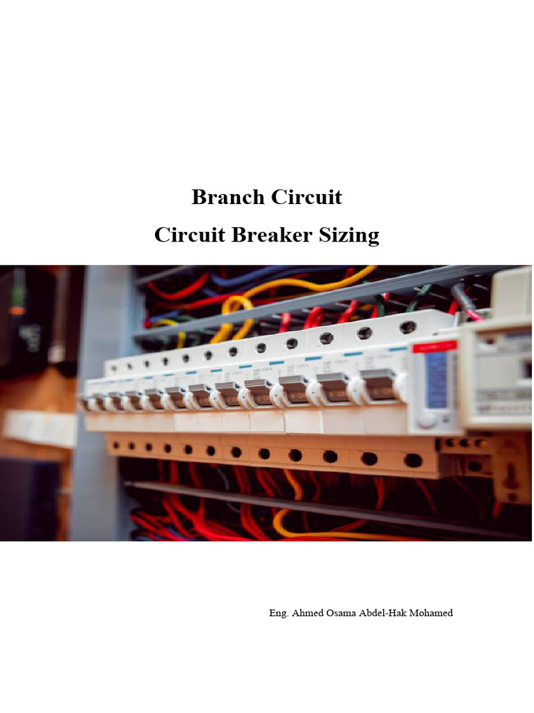 Circuit Breaker Sizing for the Branch Circuits | PDF | Electrical ...
