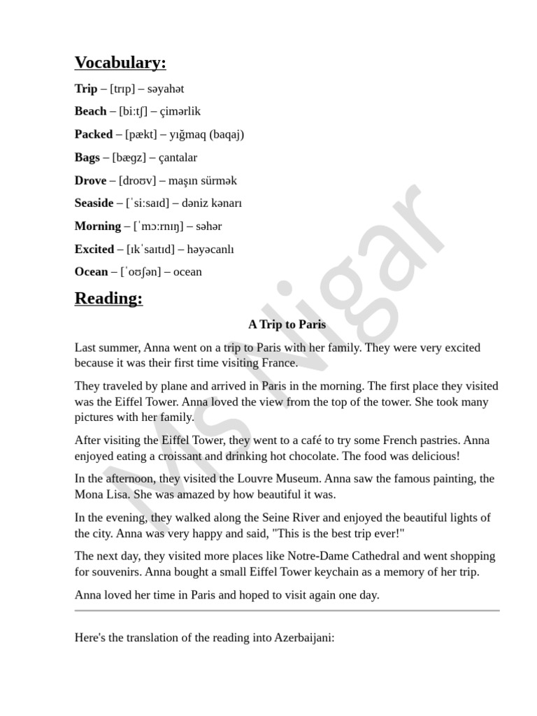 30 - Sentences (Travel) (Adult) (Homework) | PDF