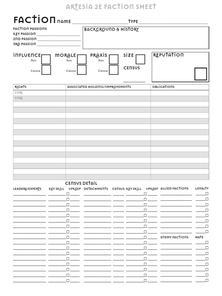 Artesia RPG 2E Faction Rules - Beta 11112024 | PDF | Priest