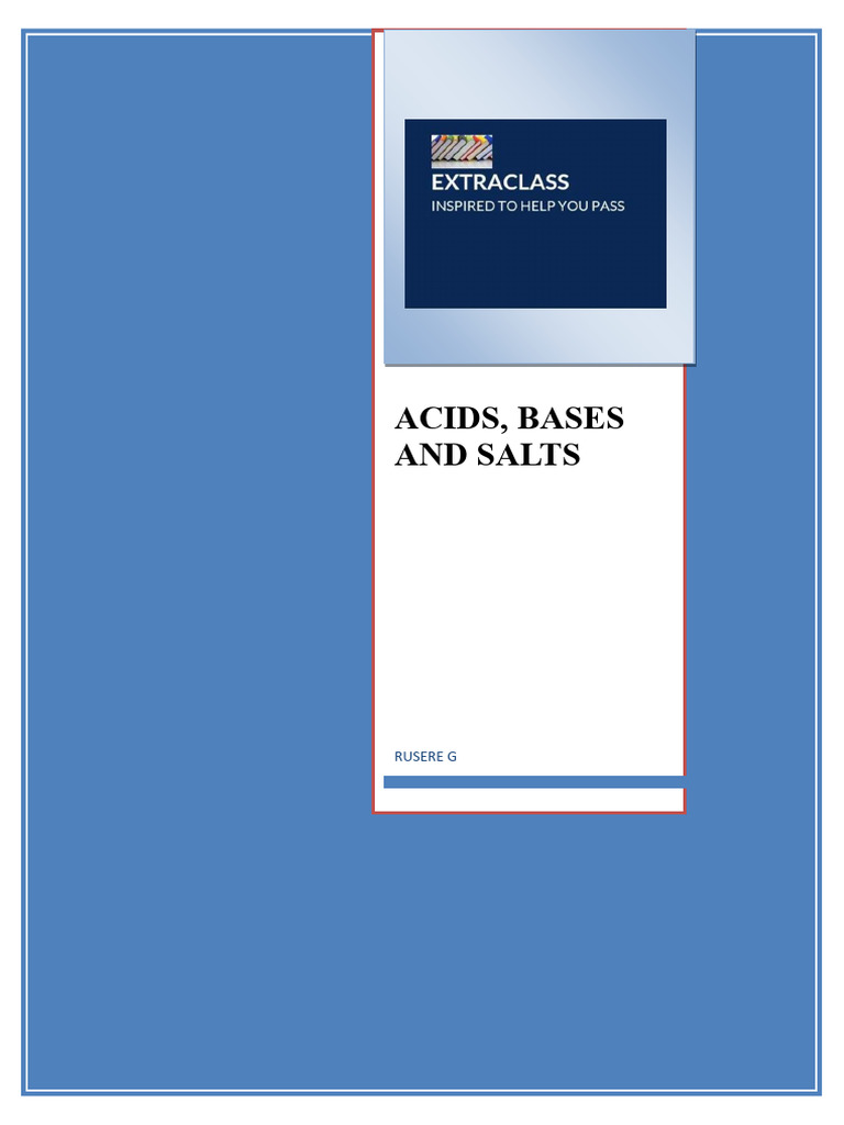 Acids, Bases, and Salts Explained | PDF | Ph | Hydroxide