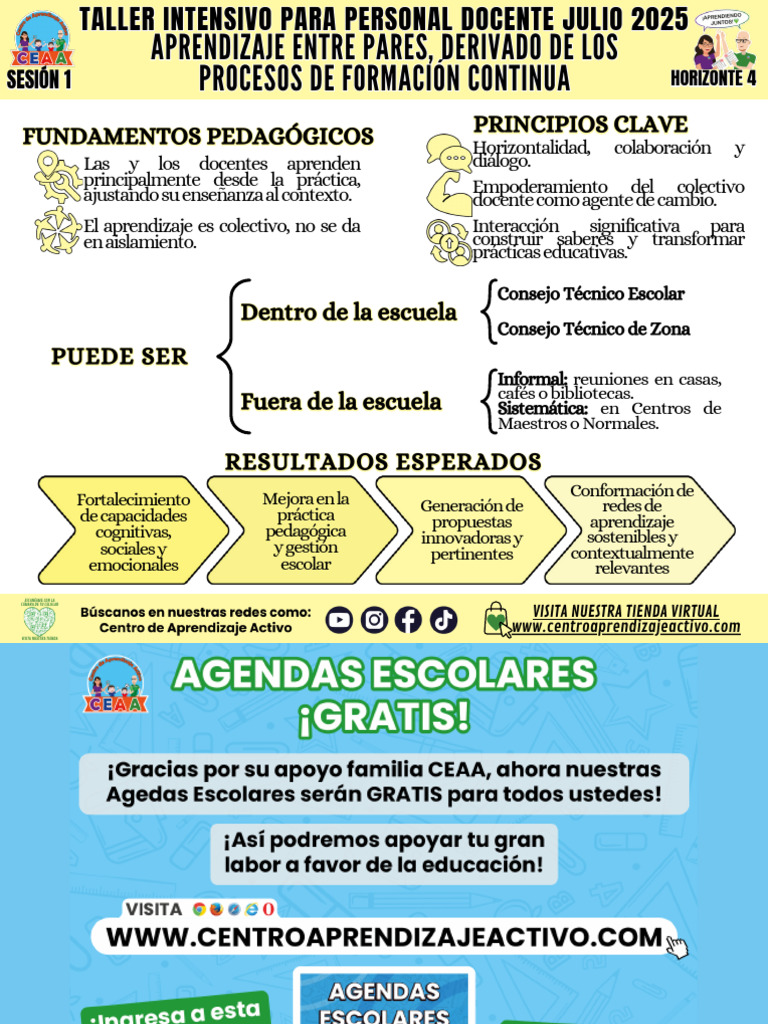 Taller Intensivo para Docentes 2025 | PDF | Enseñando | Maestros