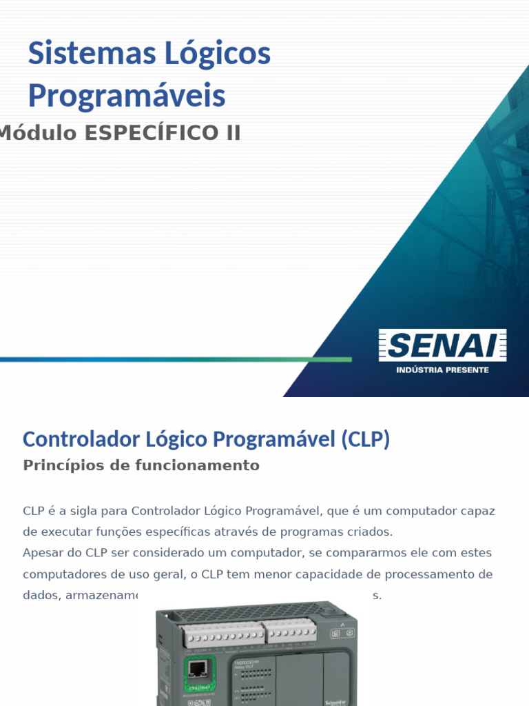 Aula 01 - Sistemas Lógicos Programáveis | PDF | Controlador lógico programável | Informática