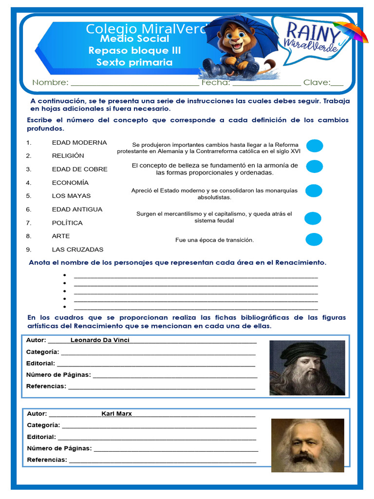Repaso III 6to. Social 2025 | PDF | Período moderno temprano | Capitalismo