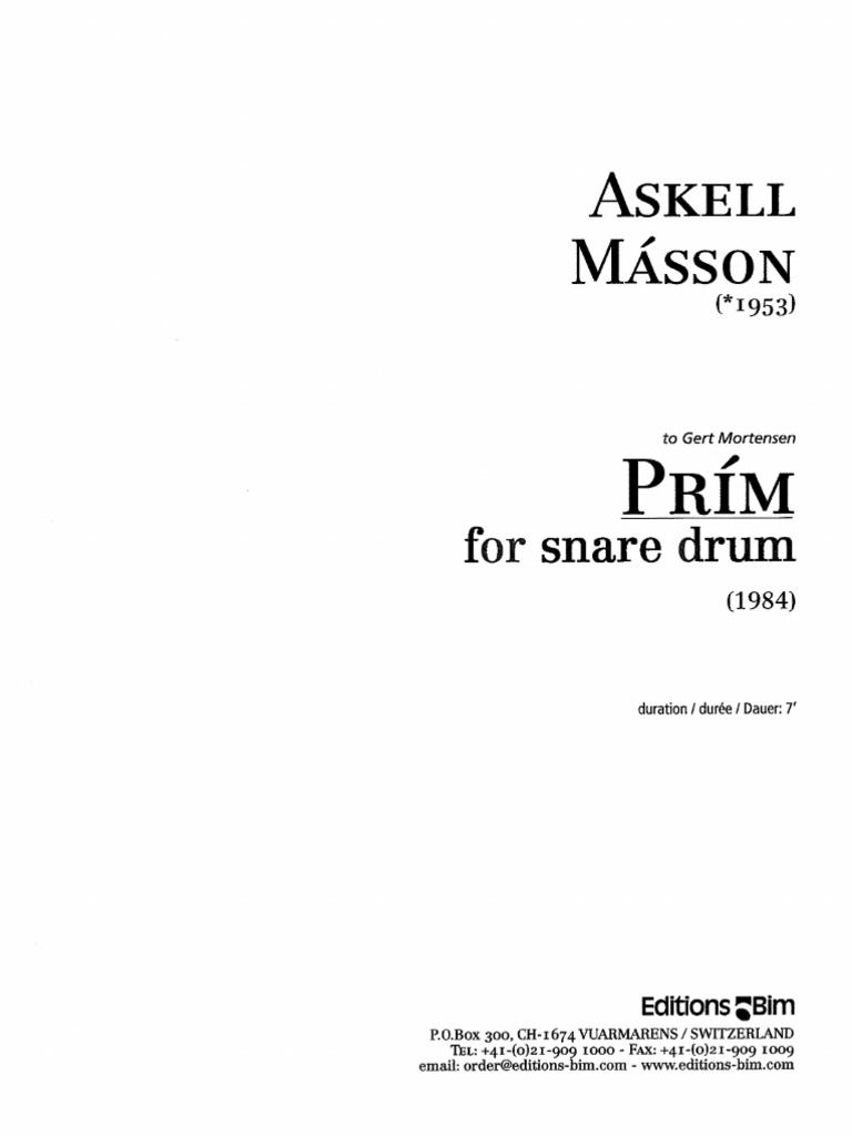 Prim Askell Masson Overview | PDF