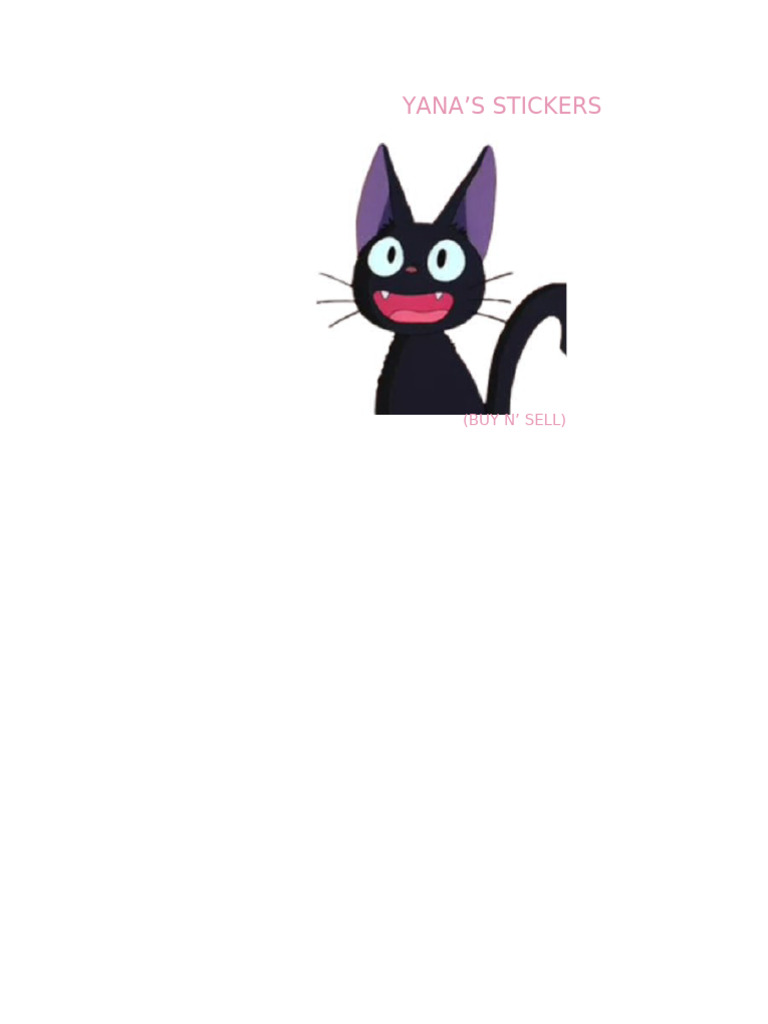 Yana's Stickers: Buy & Sell Guide | PDF