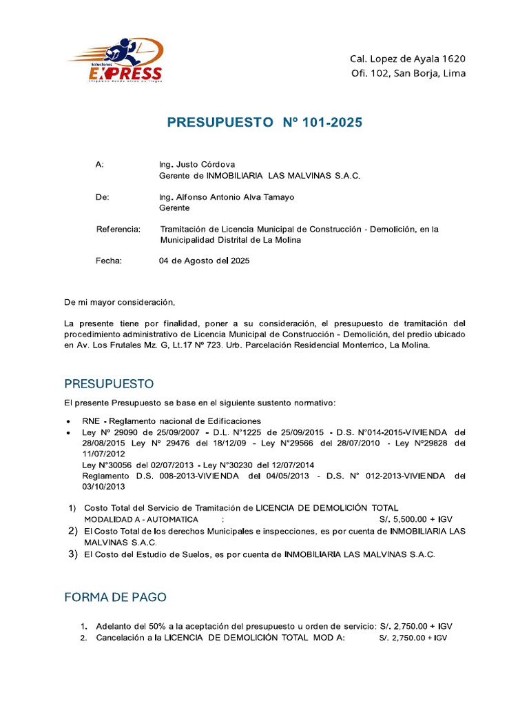 Presupuesto 101 2026 Aat | PDF