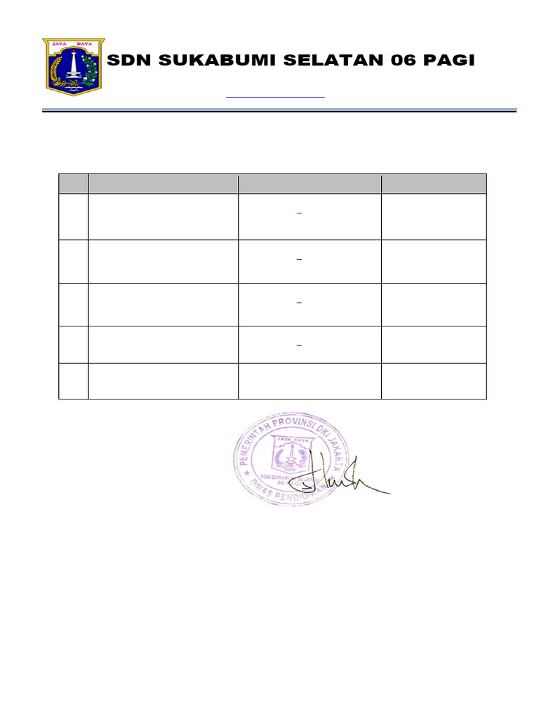 JADWAL PAT SMT 1 - 2023-2024 Kelas 4 | PDF
