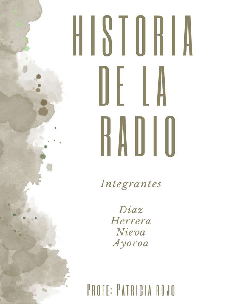 Historia y evolución de la radio | PDF | Radio | Radiodifusión