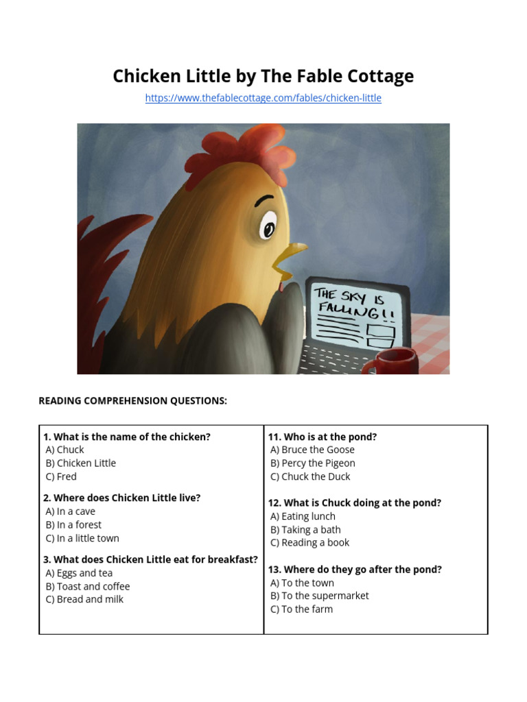 Chicken Little: A Fable Summary | PDF | Chess Openings | Chess