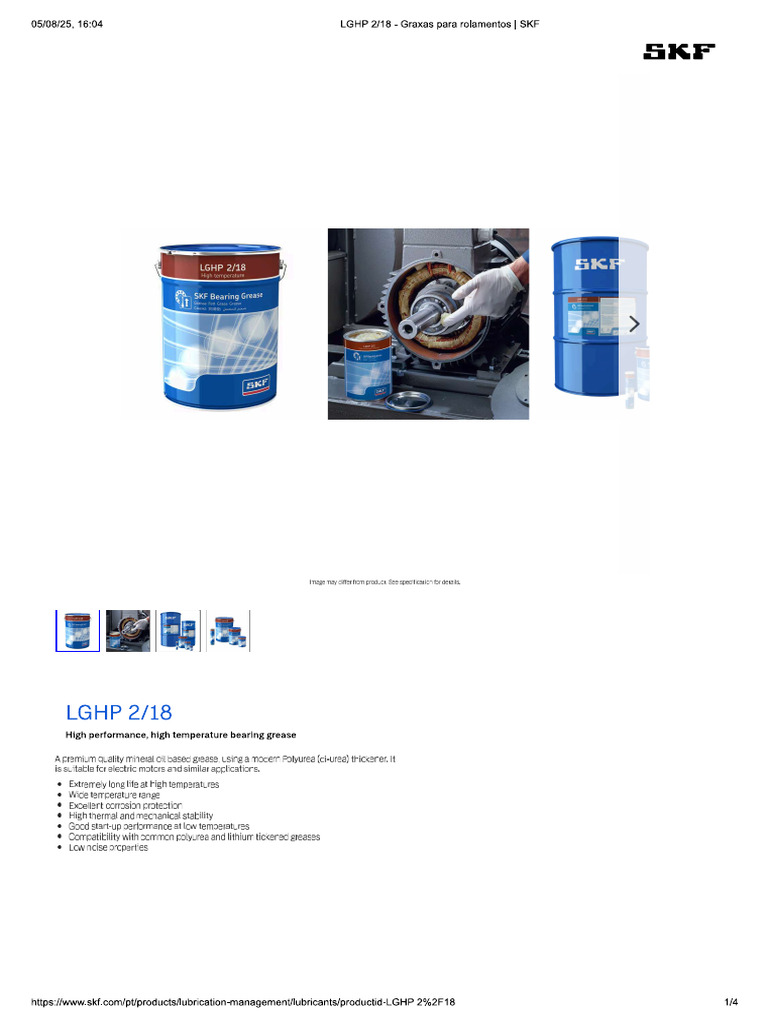 SKF LGHP 2 - 18 - Ficha Técnica | PDF