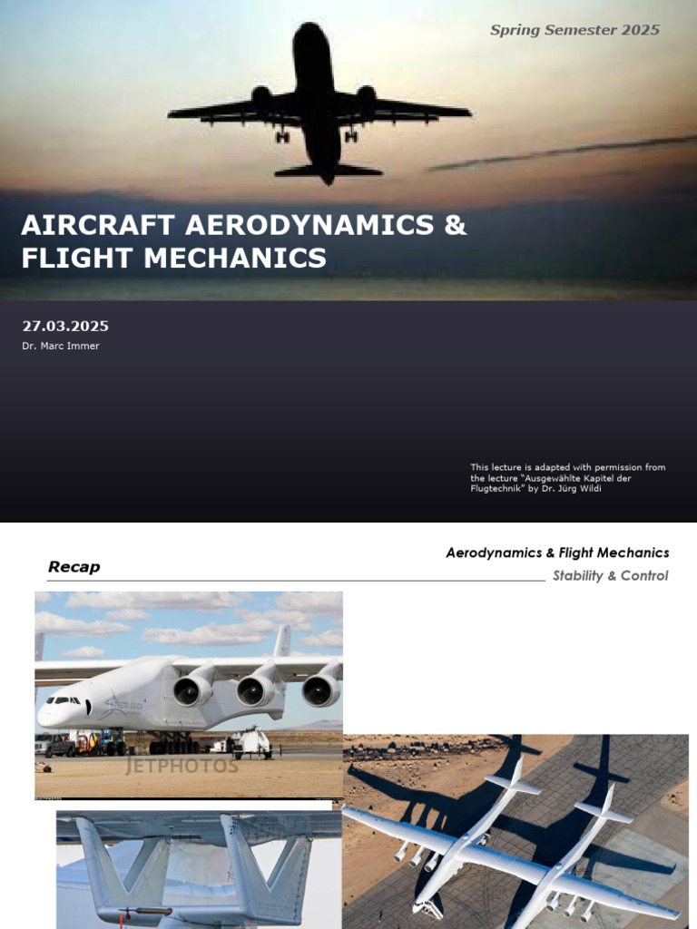 Aircraft Aerodynamics & Stability Analysis | PDF | Flight | Aerodynamics