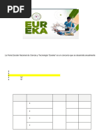 Esquema para El Proyecto de EUREKA | PDF | Science