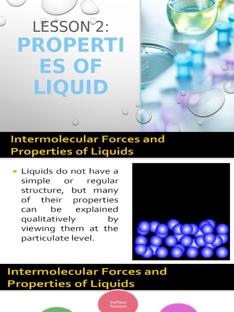 Properties of Liquids and Vapors | PDF