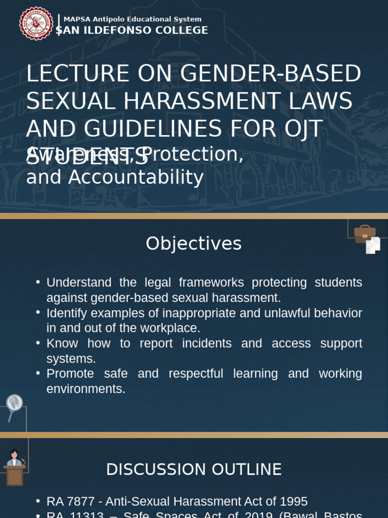 Gender-Based Sexual Harassment Laws Guide | PDF | Sexual Harassment ...