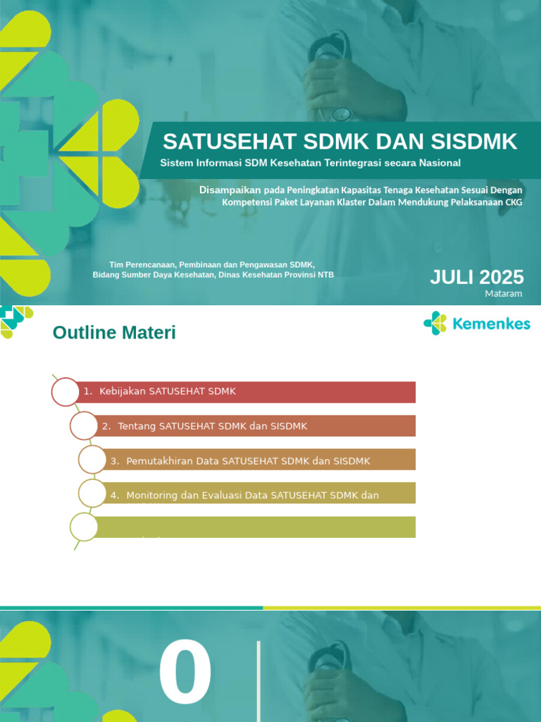 Integrasi SATUSEHAT SDMK dan SISDMK | PDF