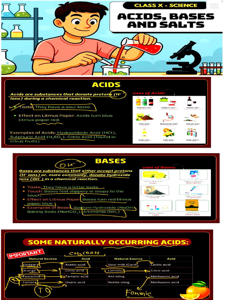 Acid Bases and Salt | PDF