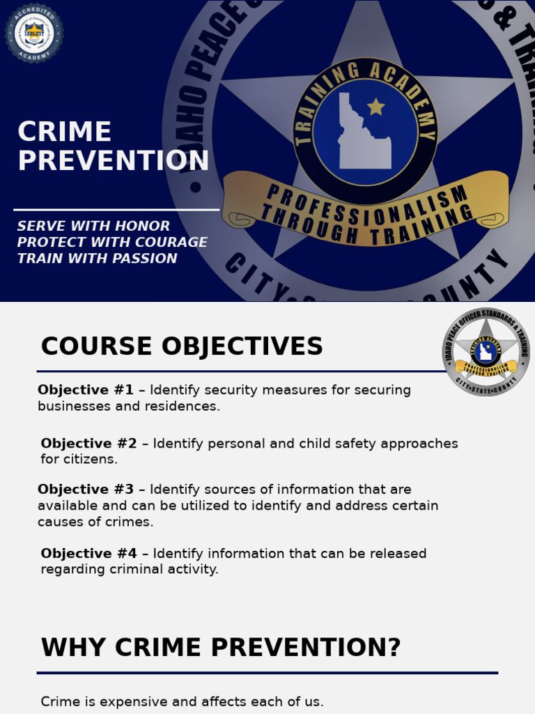 Crime Prevention Strategies and Tips | PDF | Crimes | Crime & Violence