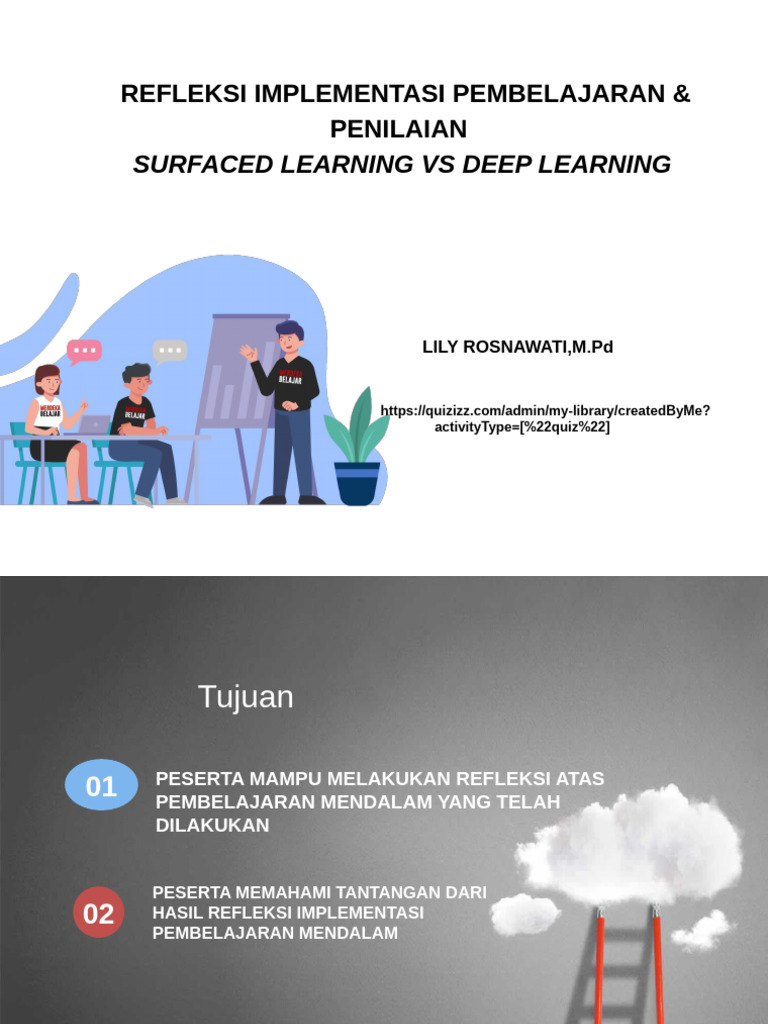 Refleksi Pembelajran Surface - Deep Learning | PDF