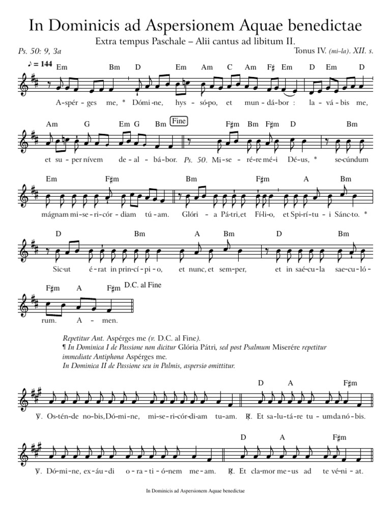 Asperges Me 3 | PDF