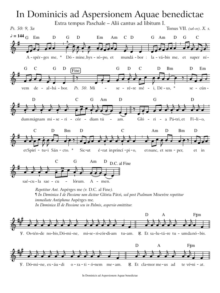 Asperges Me 2 | PDF