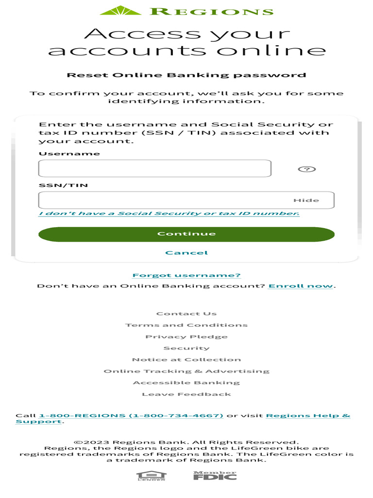 Reset Online Banking Password | PDF