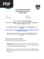 Prefect Application Letter | PDF