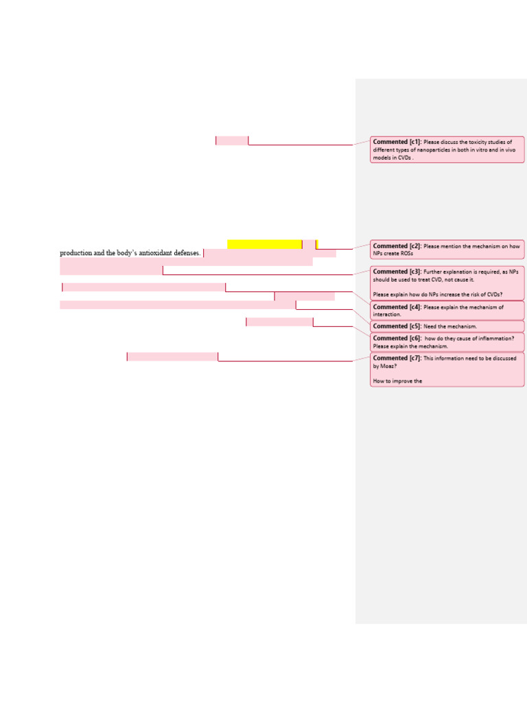 Toxicology of Nanoparticles in CVD | PDF | Inflammation ...