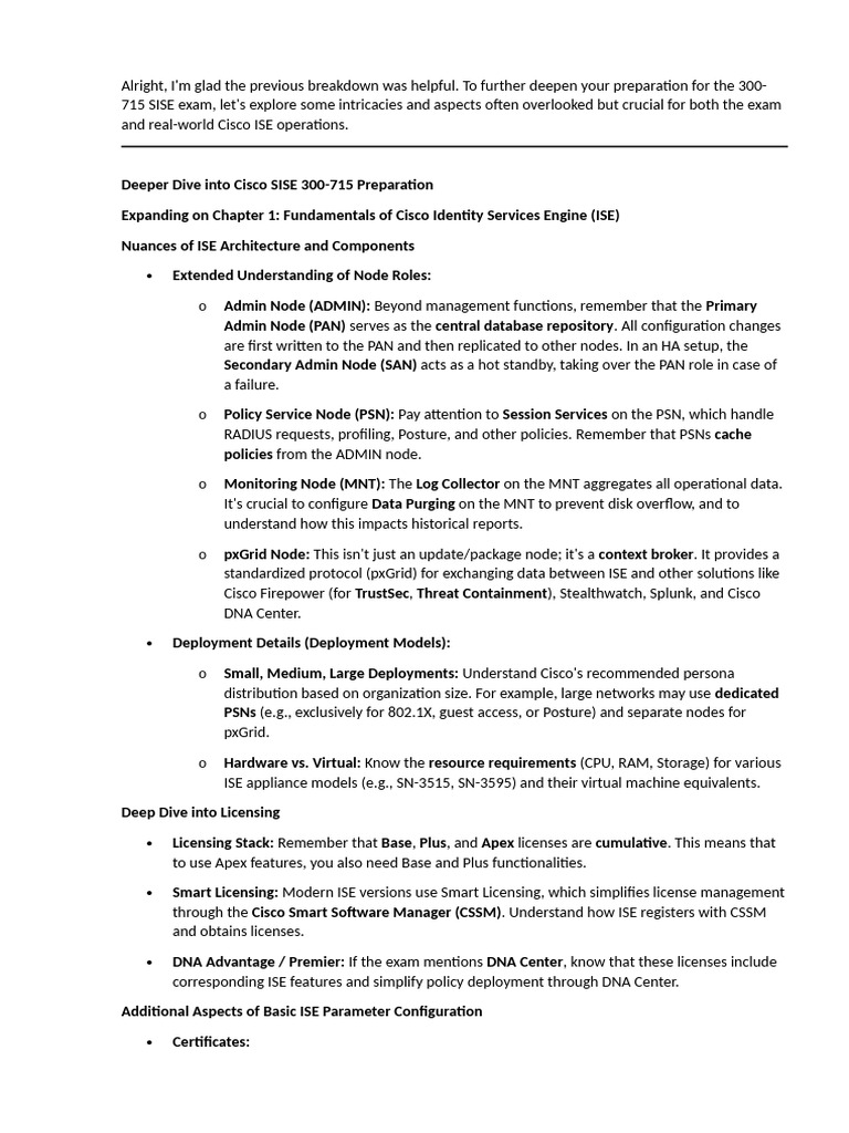 Cisco SISE 300-715 Exam Preparation Guide | PDF | Public Key ...