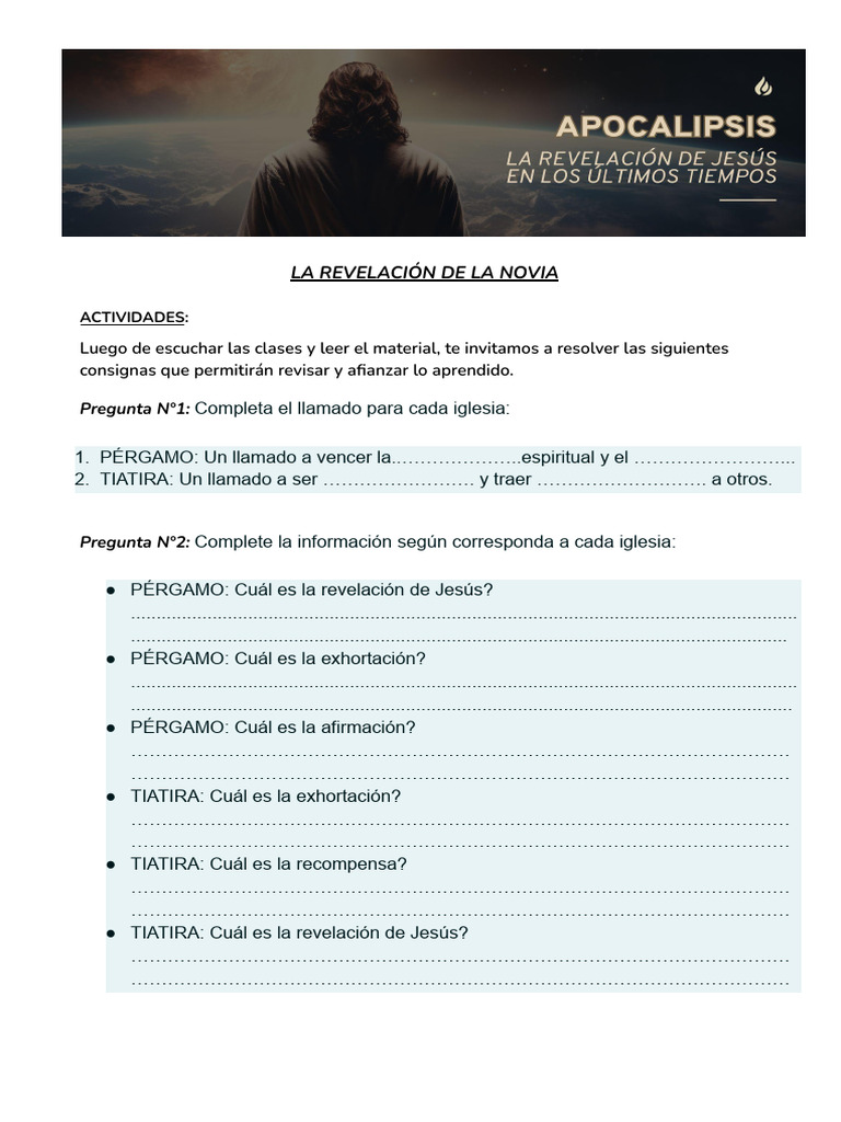 7 Candeleros de Oro en Apocalipsis | PDF | Contenido bíblico | Libros ...