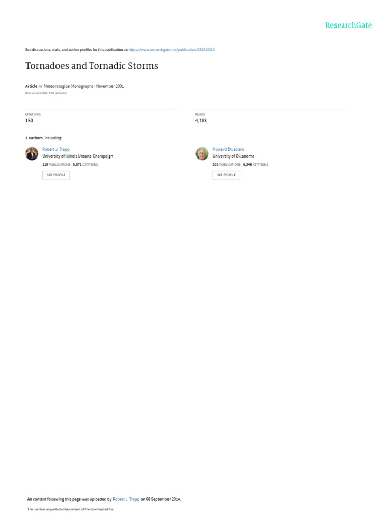 Tornadoes_and_Tornadic_Storms_entenda um pouco mais sobre tornados | PDF