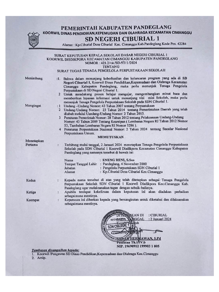 Surat Tugas Dikompresi Digabungkan | PDF