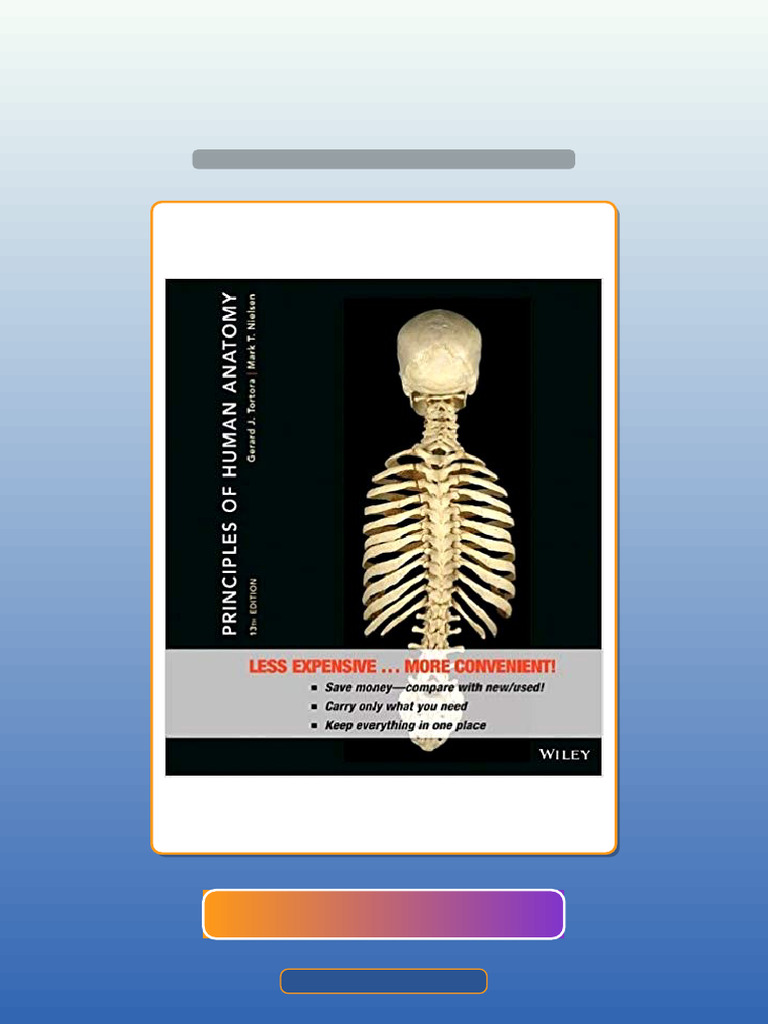 Principles of Human Anatomy 13th Edition by Gerard J Tortora Ebook and ...