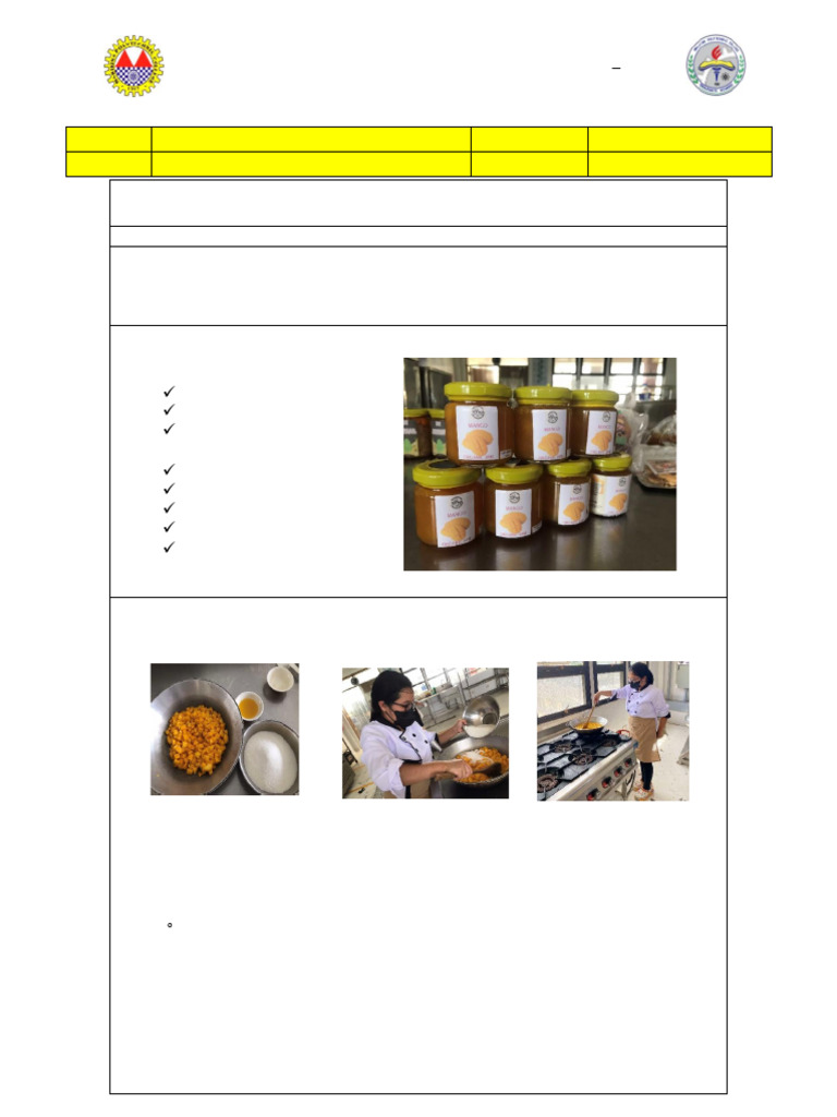 Job Sheets Mat Food Processing Michelle Doctor | PDF | Pickling | Fruit ...