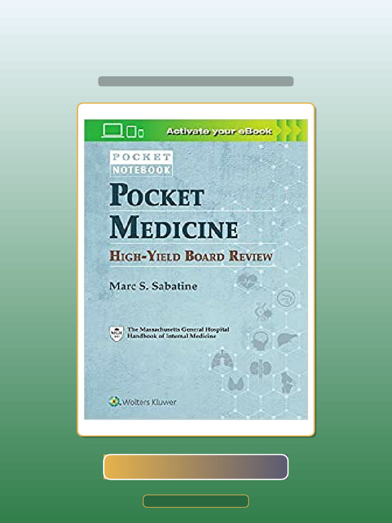 Pocket Medicine HighYield Board Review Pocket Notebook by Marc Sabatine ...