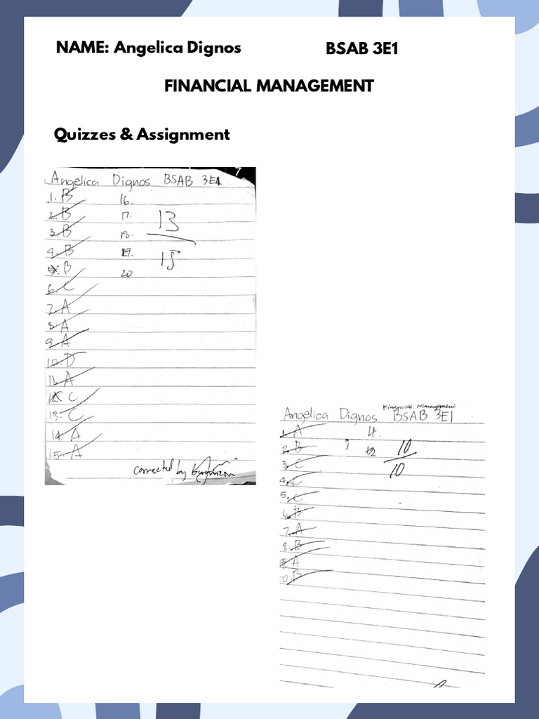 White and Blue Cute Background Document A4 | PDF