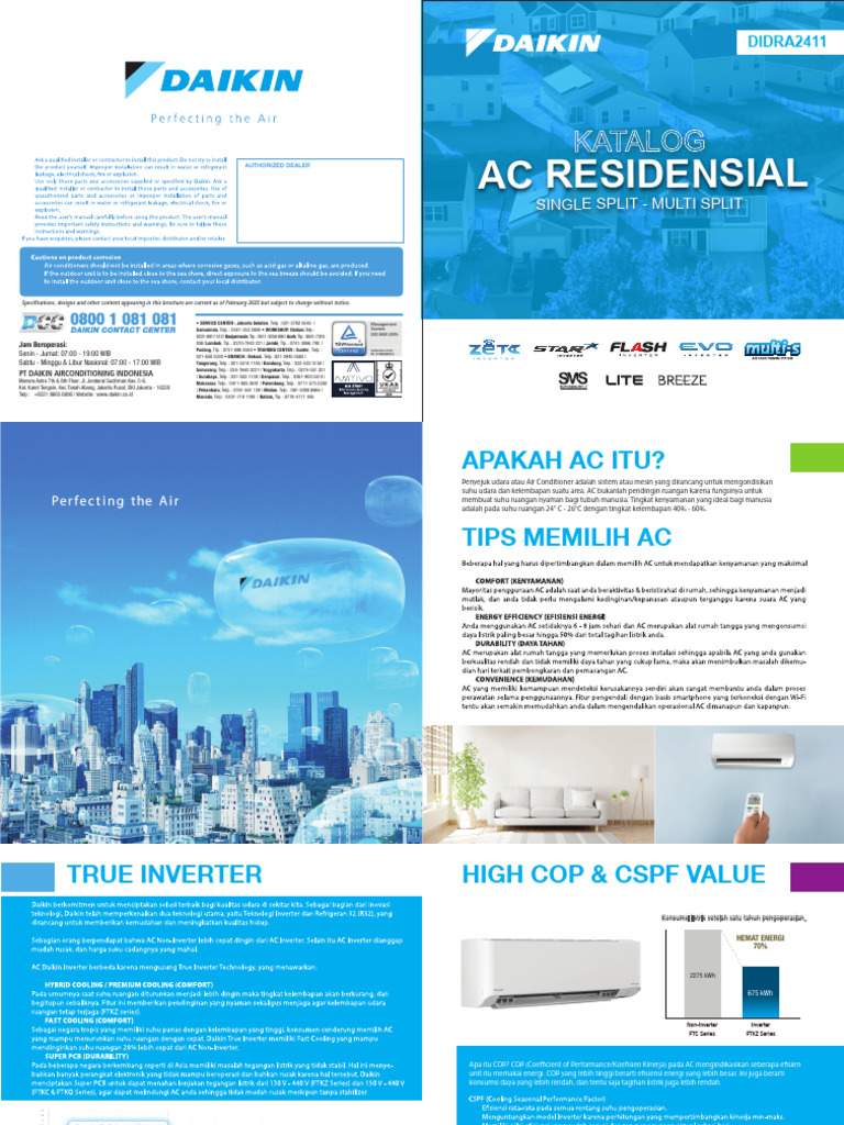 Katalog Daikin AC Indonesia | PDF