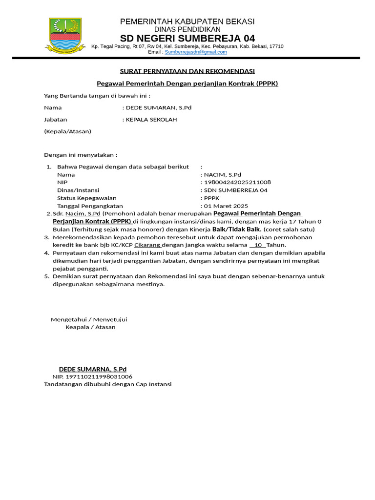 Rekomendasi Pinjaman BJB untuk PPPK | PDF