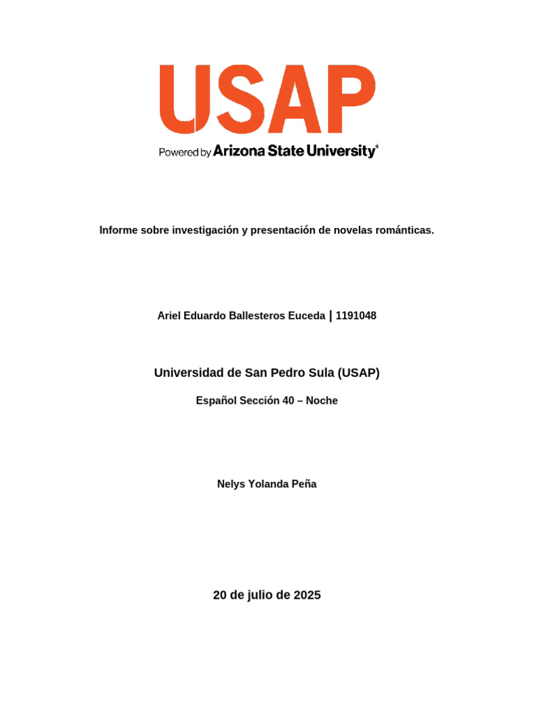 Ballesteros_Ariel_Exposición tipos de novelas_Novela Romántica | PDF | Romanticismo | Novelas
