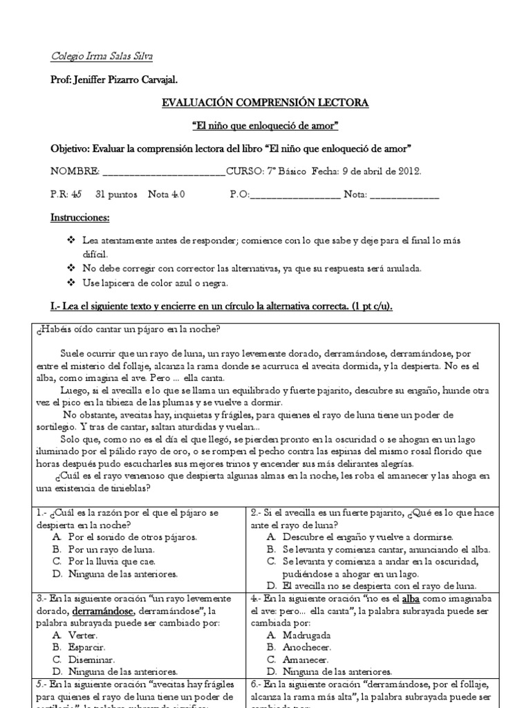 El Niño Que Enloquecio de Amor | PDF | Amor