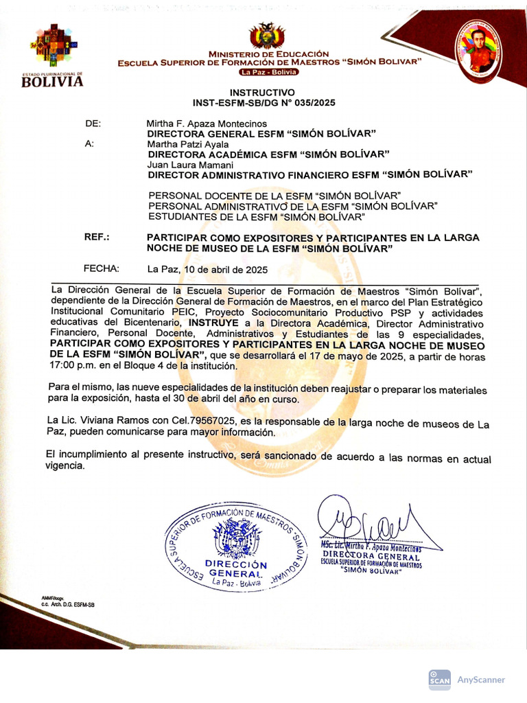 Instructivo Dg Nro 035-2025 | PDF