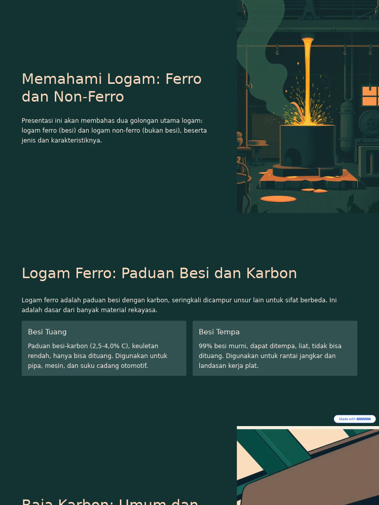 Karakteristik Logam Ferro dan Non-Ferro | PDF