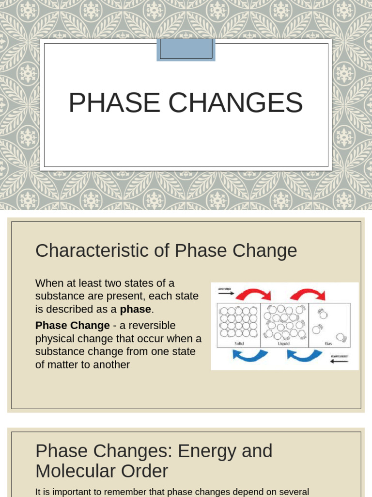 Lesson 4 Phase Changes | PDF | Phase (Matter) | Heat