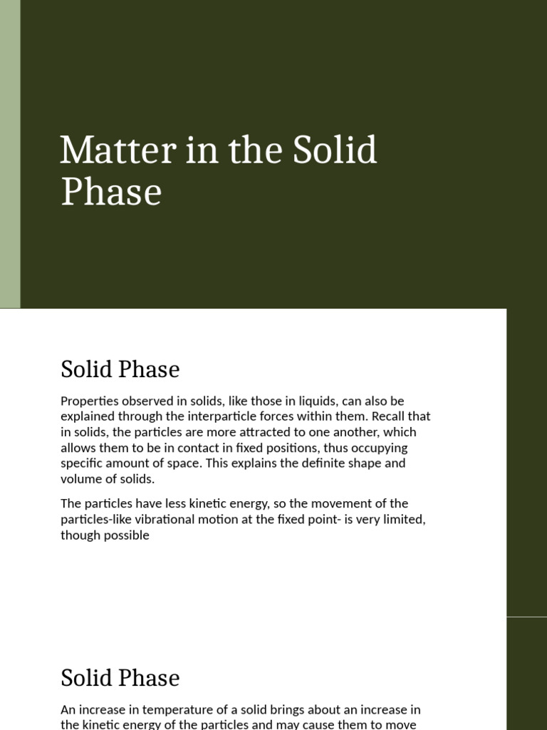 Properties and Types of Solid Matter | PDF | Solid | Crystal
