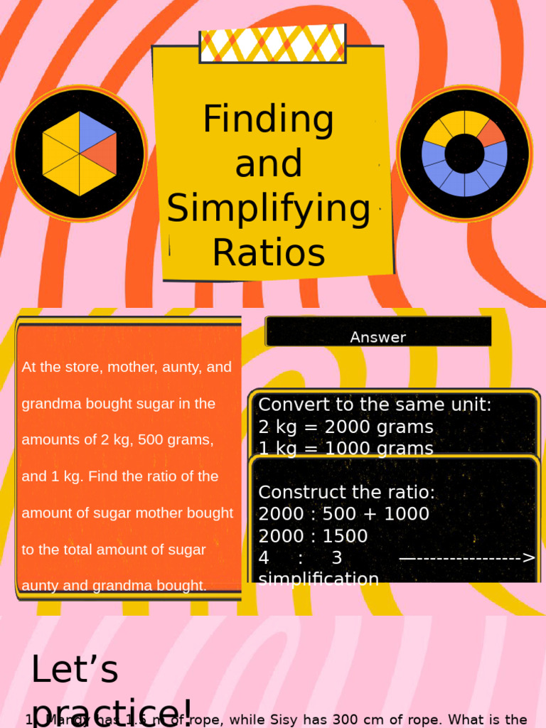 Finding and Simplifying Ratio | PDF