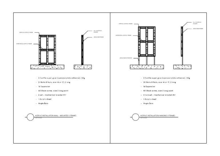 Acrylic Installation Materials | PDF