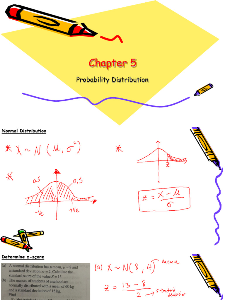 Chapter 5 Probability Distribution (Normal Distribution) | PDF